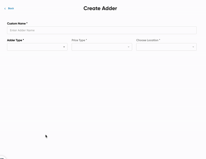 Creating a Dropdown Adder
