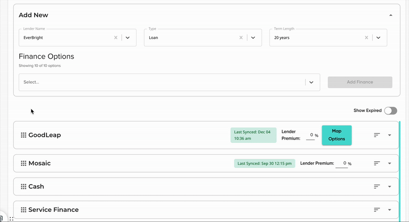 How to Add a Finance Option