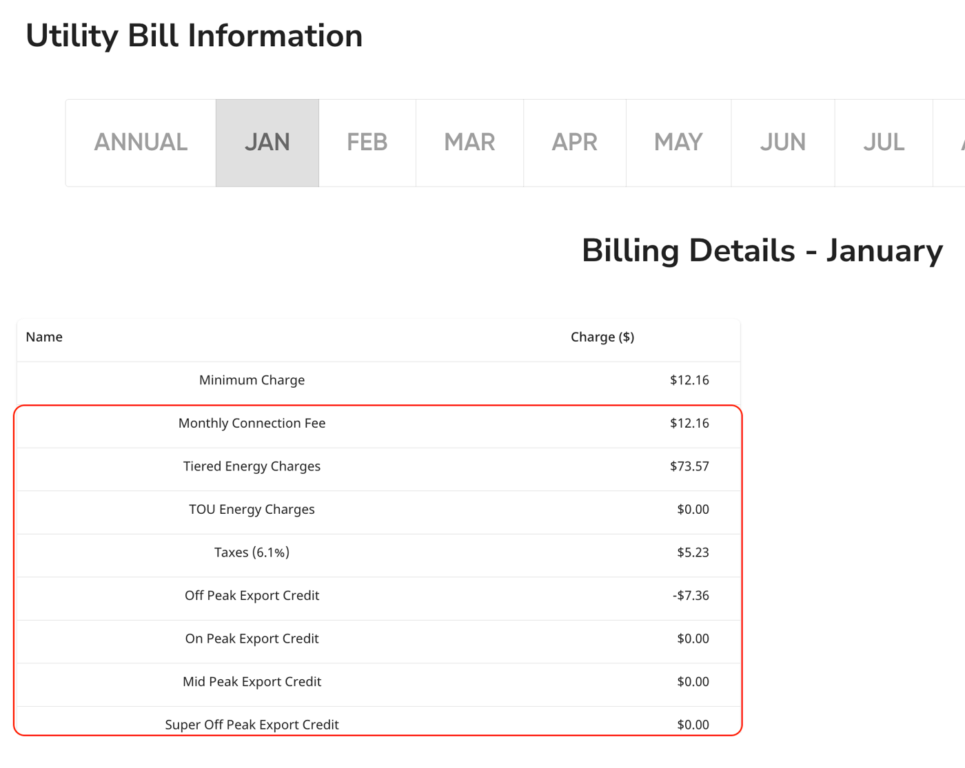 Viewing Detailed Utility Information in the Solo Proposal